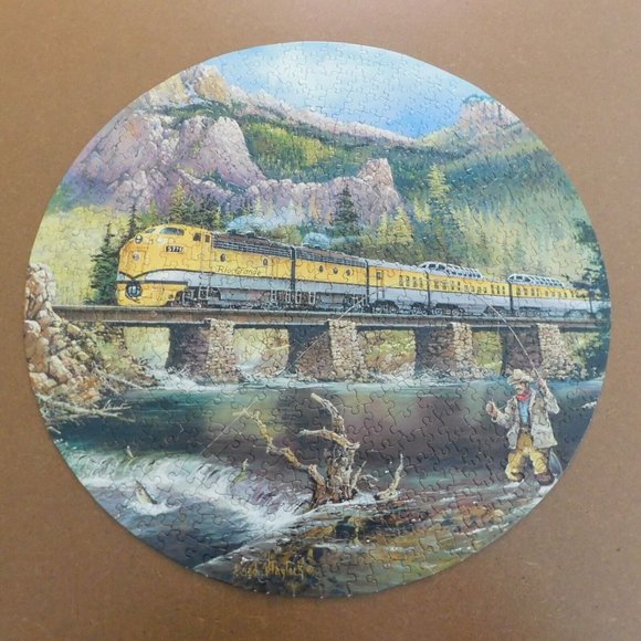 Masterpieces | Games | Railways Scenic Express 50 Piece 8 Inch Round ...
